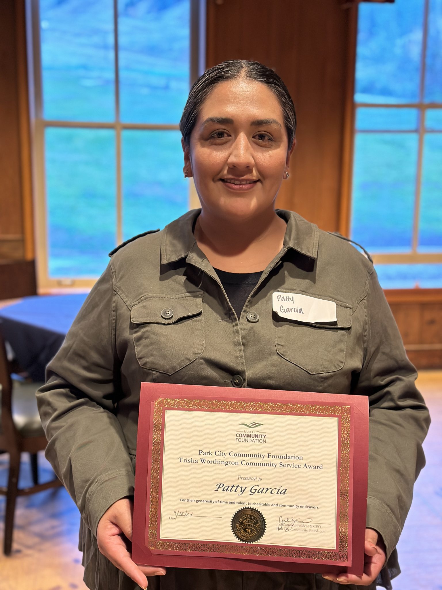 Patty Garcia Receives 2024 Trisha J. Worthington Award from Park City ...
