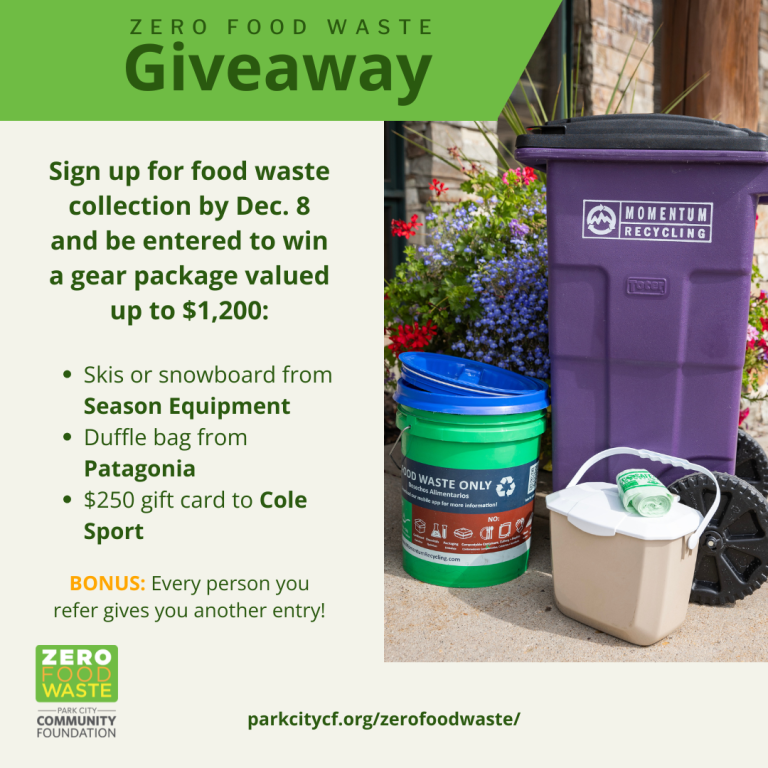 Zero Food Waste Giveaway: Be all in + win gear! - Park City Community ...